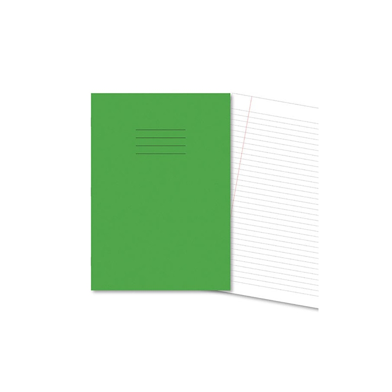 A4 Exercise Books 8mm F/M 80Pg Light Green - Polycopy