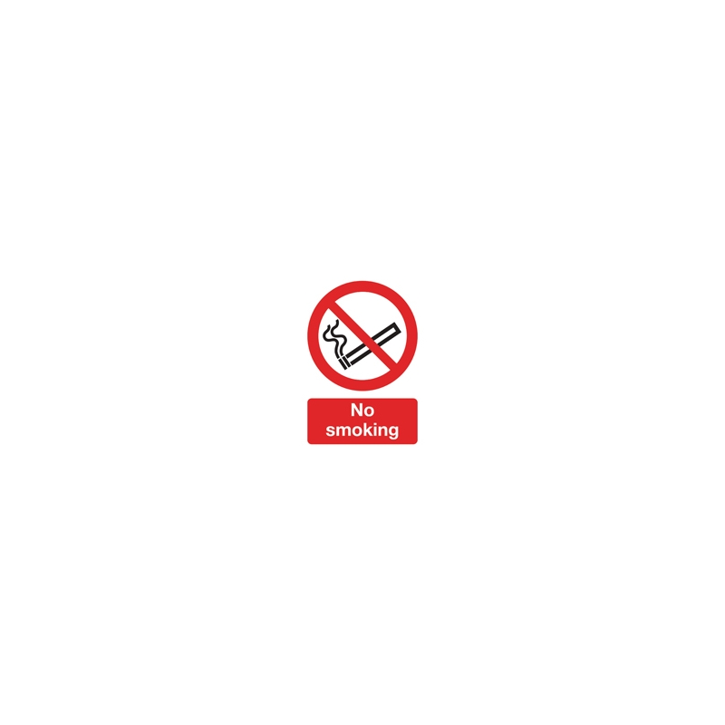 No Smoking Pvc Safety Sign A5 - Polycopy