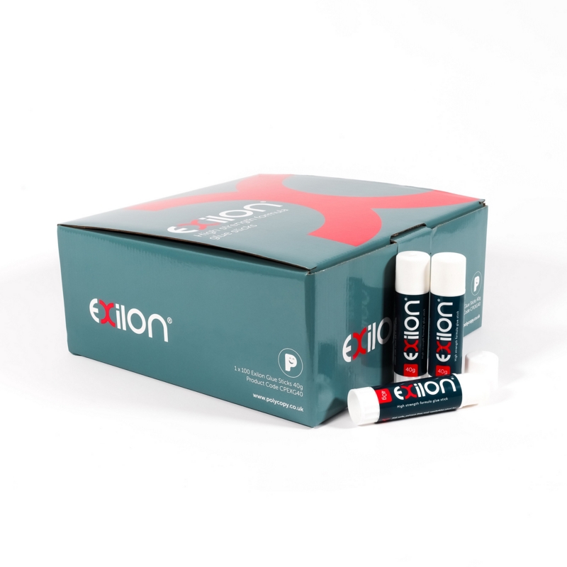 Exilon Glue Sticks Classpack 100 x 40G, CPQUICK40 - Polycopy