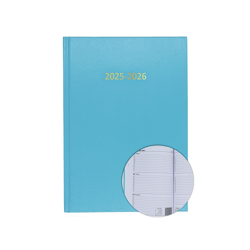2025/26 ACADEMIC Diary A4 Week/View SKY BLUE - Polycopy